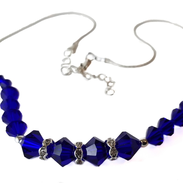Cobalt Necklace - Etsy