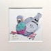 Goofy Pigeon ‘grateful’ Watercolour Painting - Original Pen & Ink ...