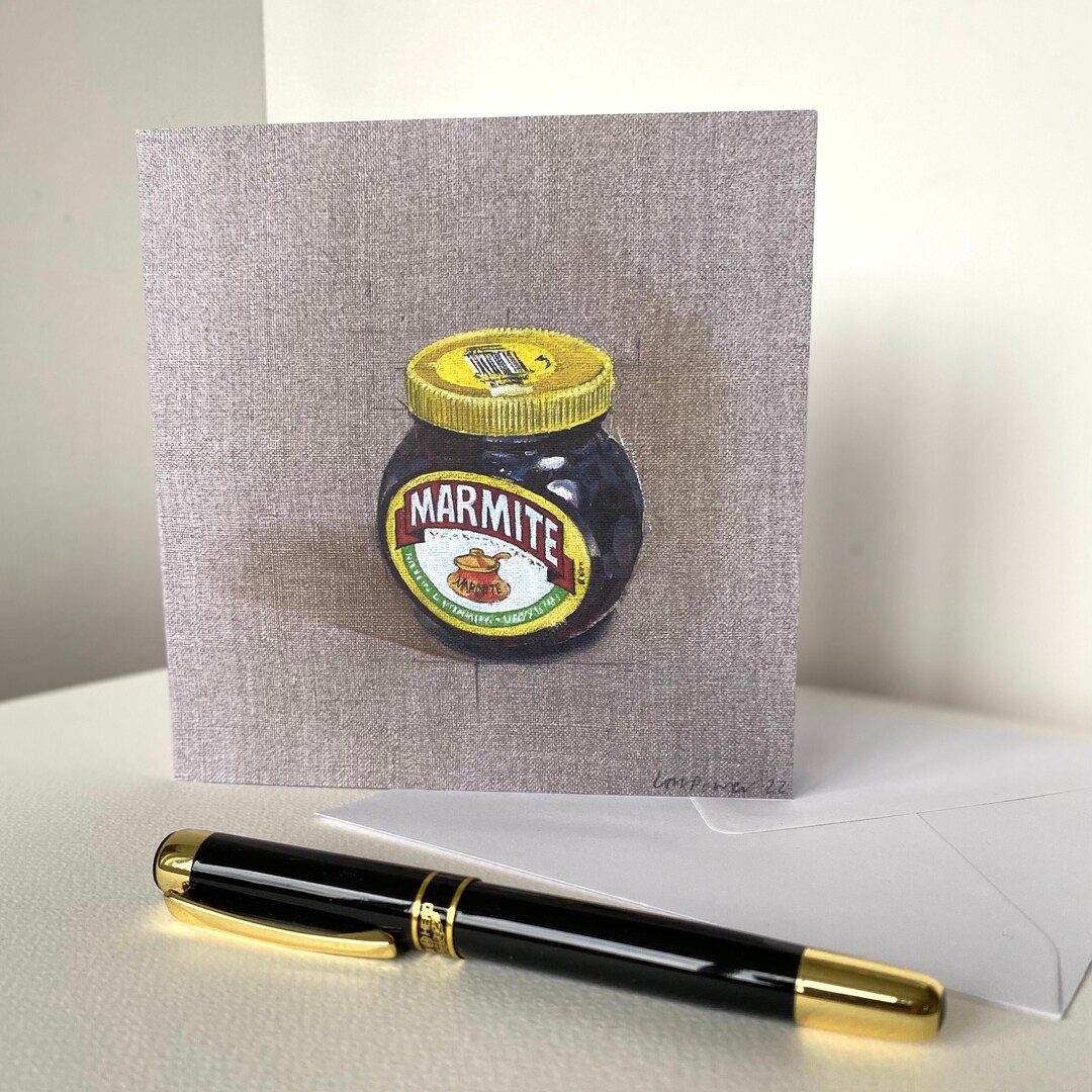 Marmite Art Card “marmite” - From an Original Oil Painting on Board of ...