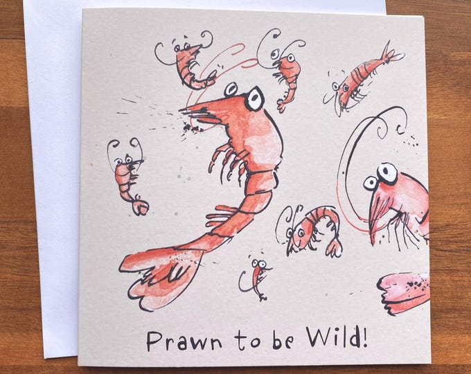 Prawn Oil Painting, Original Seafood Painting, Still Life, Foody Gift ...