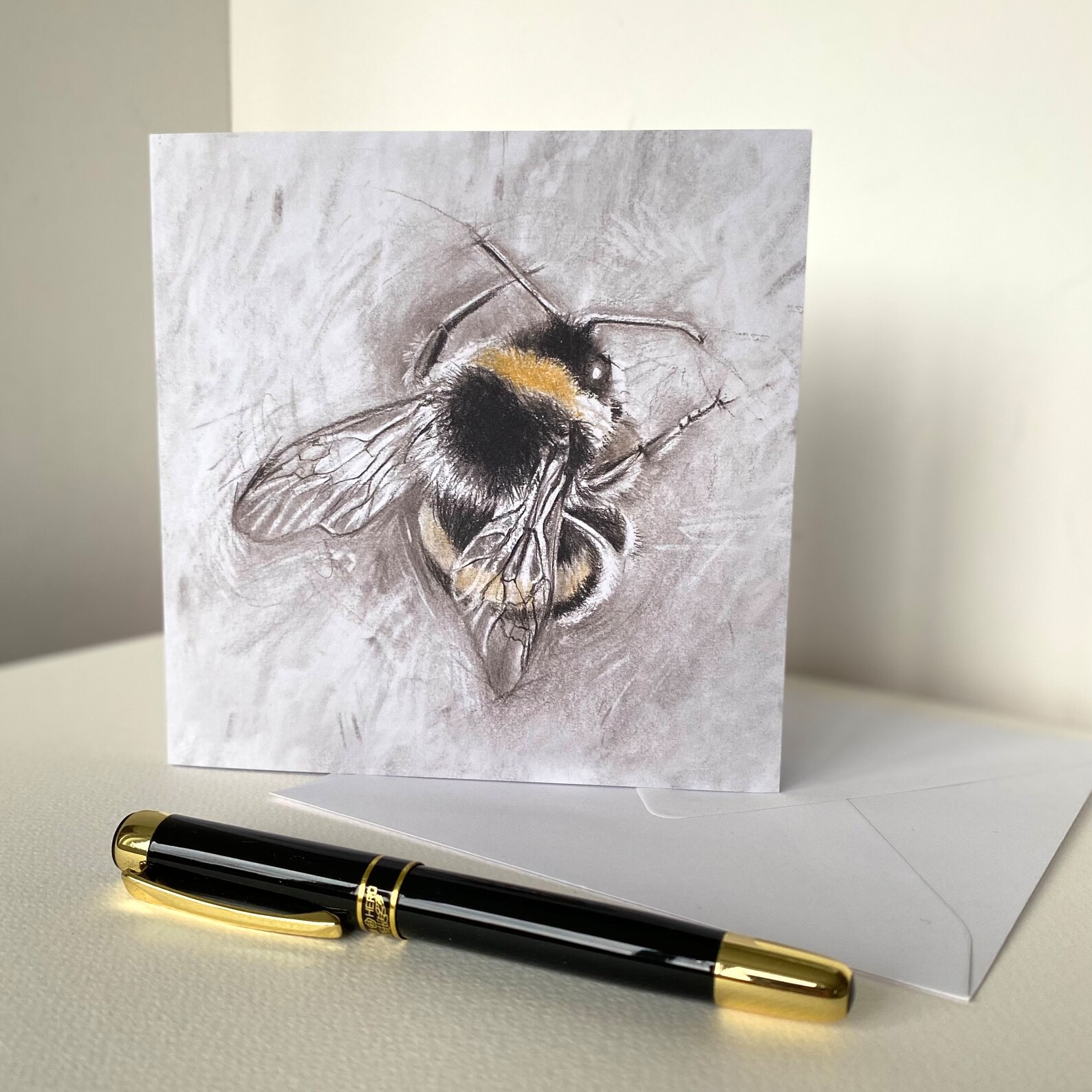 Pair of Bumblebee Art Cards “bumblebee Bum” and “bumblebee” - From ...