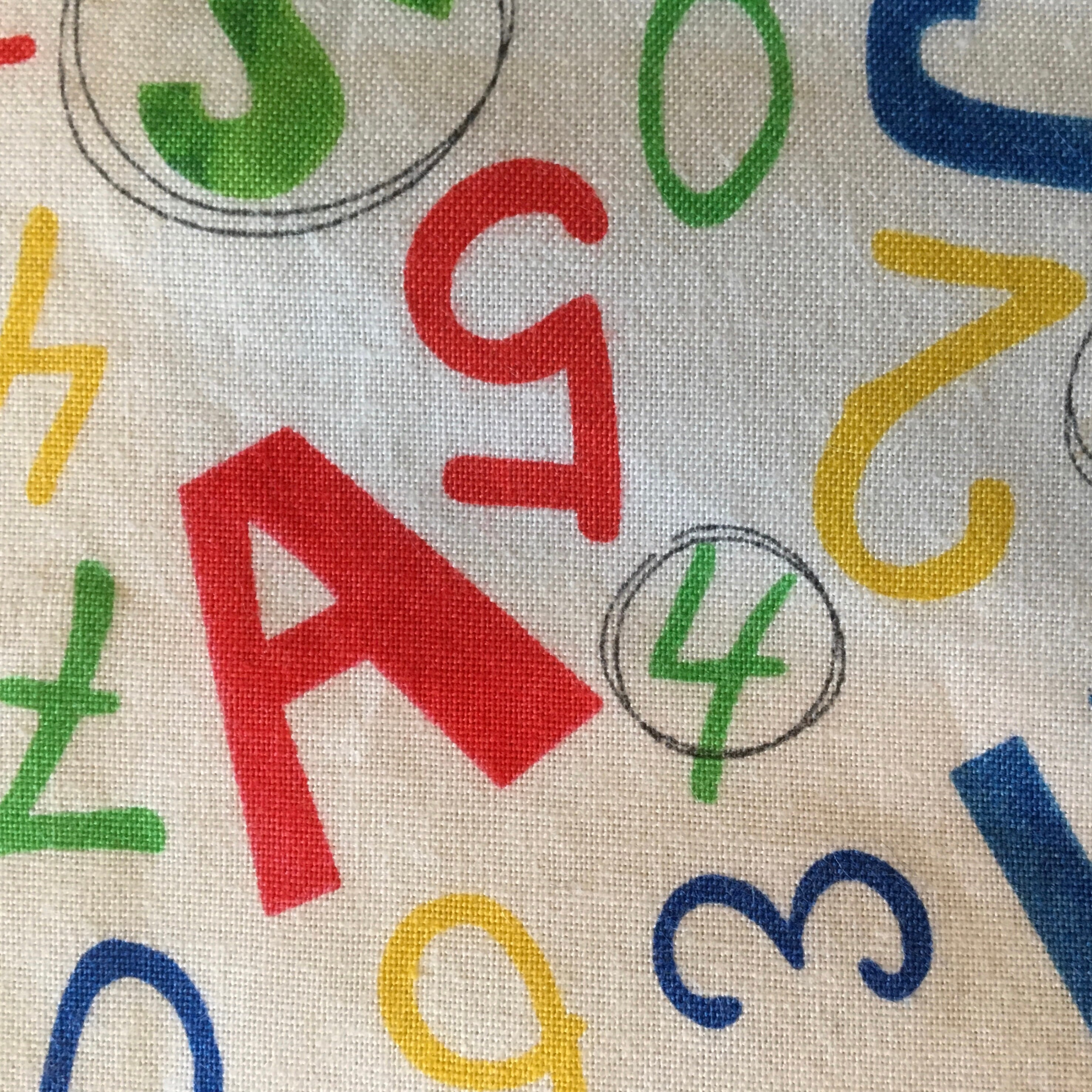 Child's Apron in Numbers and Letters Print / Apron for Boys / Apron for ...