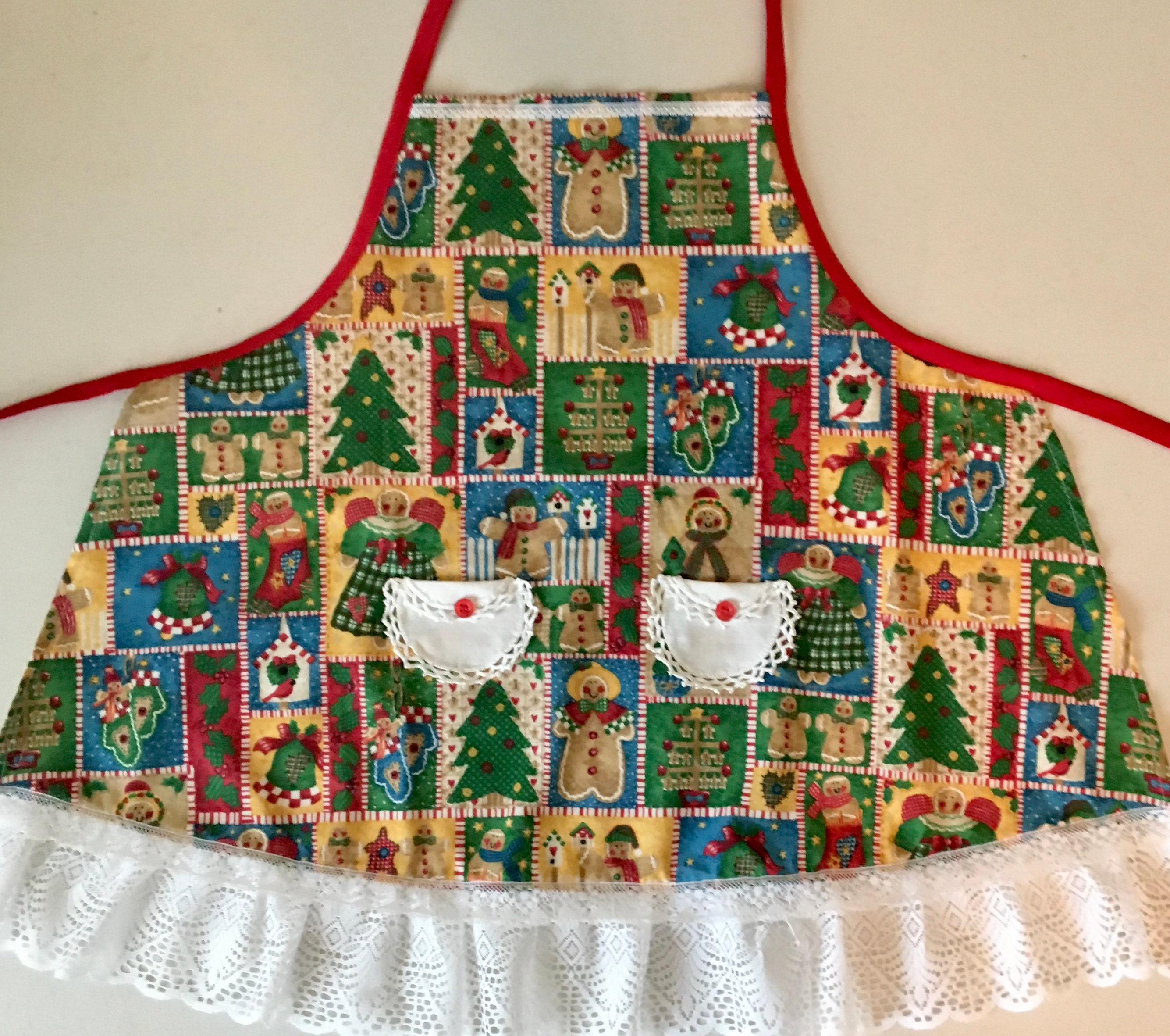 Children's Gingerbread Angel Christmas Aprons / Children's Sizes 5-6 ...