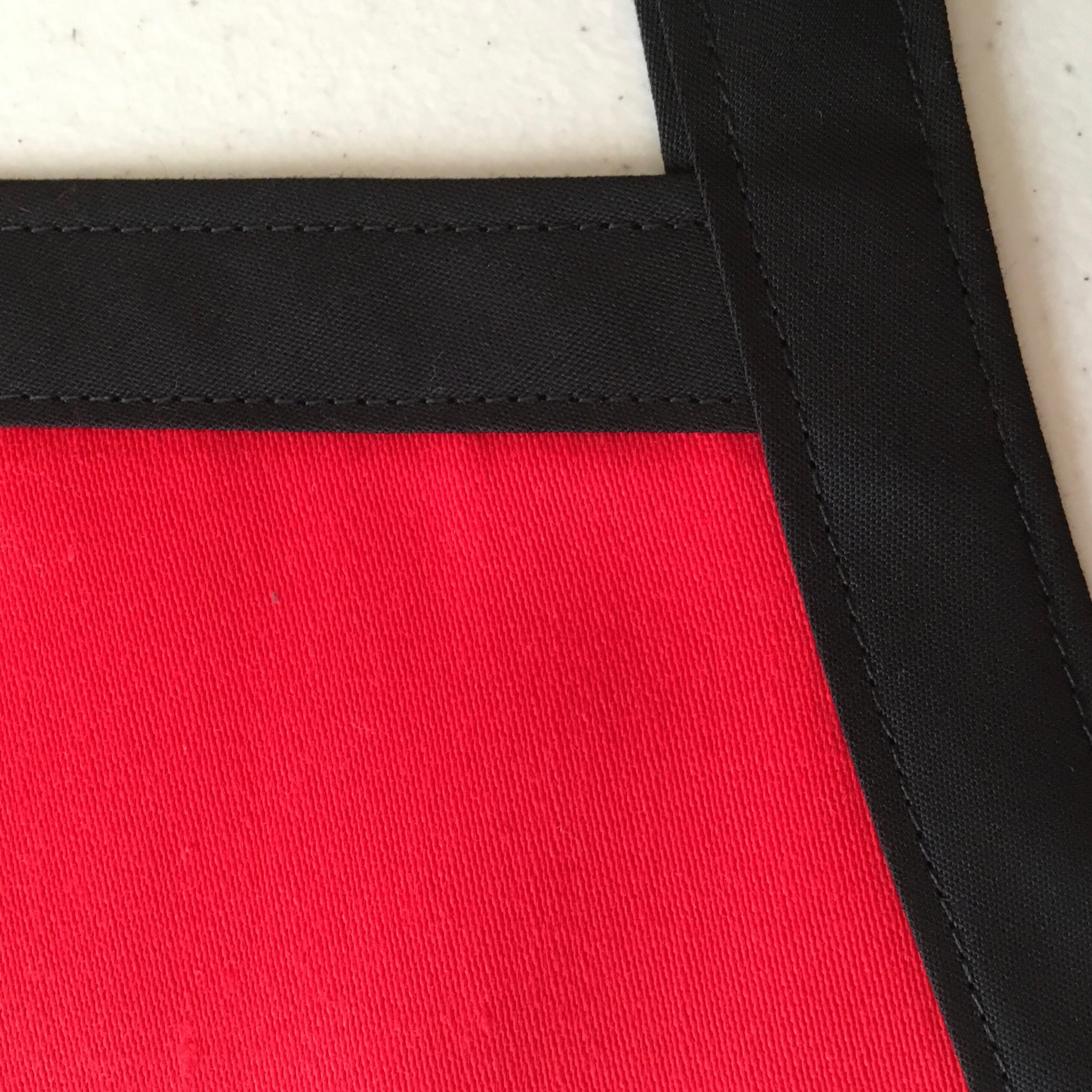 Red Chef's Apron with Black Trim / Butcher's Apron / Men's Apron M to L ...