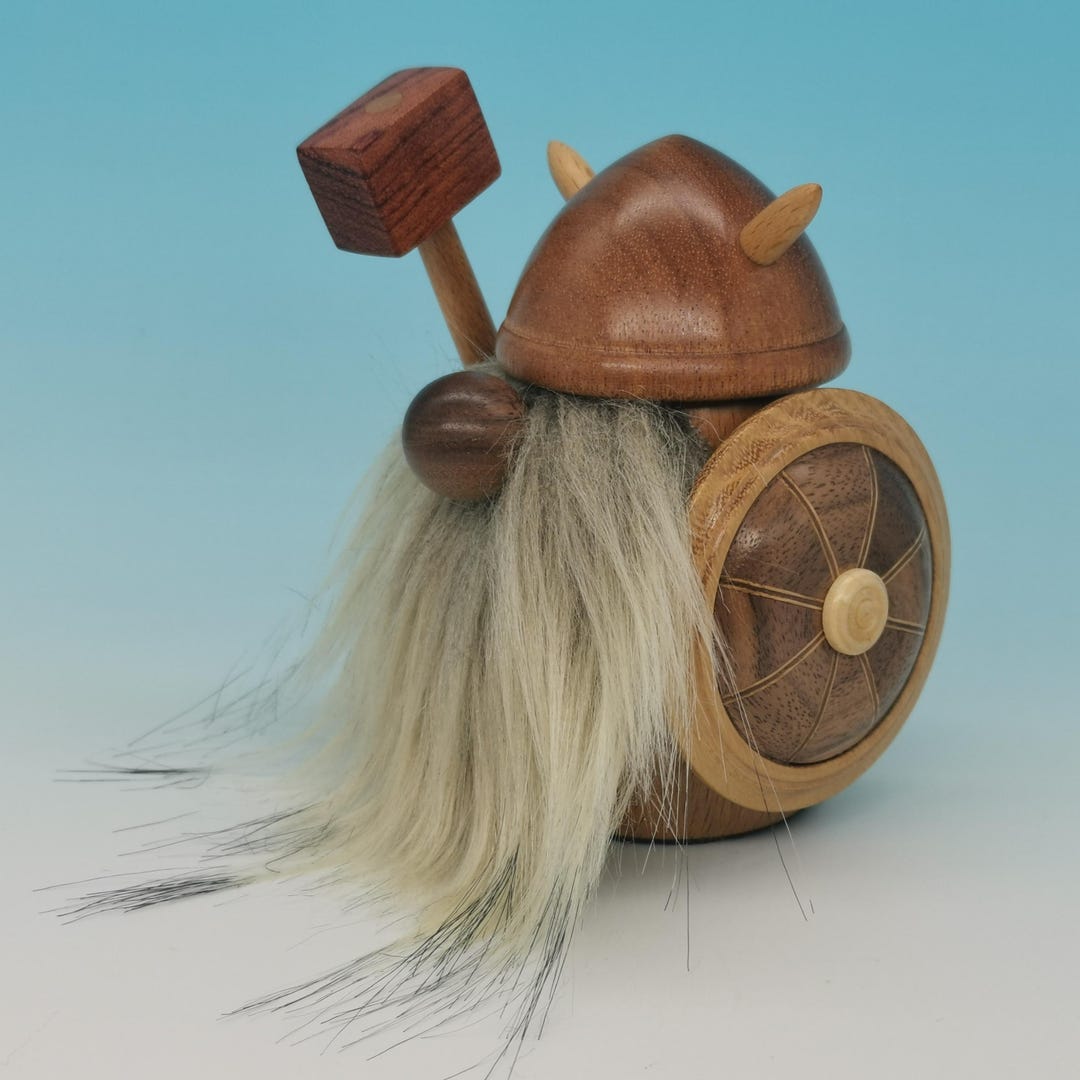 Wooden Hand Crafted Viking Gonk Made From Selected Hardwoods. Ideal for ...