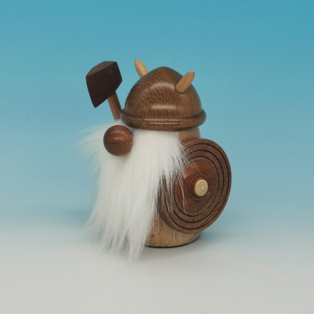 Wooden Viking Gonk Hand Made From Selected Hardwoods. Ideal for That ...