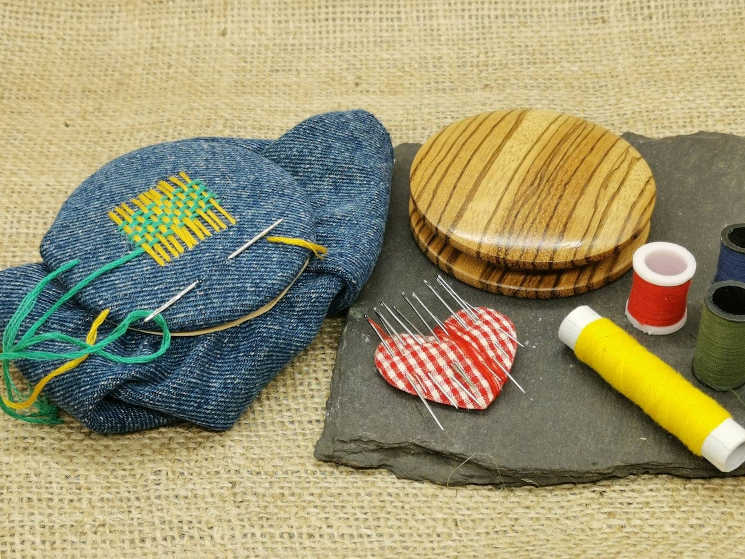 Hand Crafted Darning Disc Made From Zebrano Wood the Ideal - Etsy