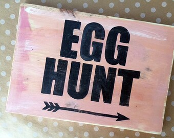 Easter egg hunt sign | Etsy