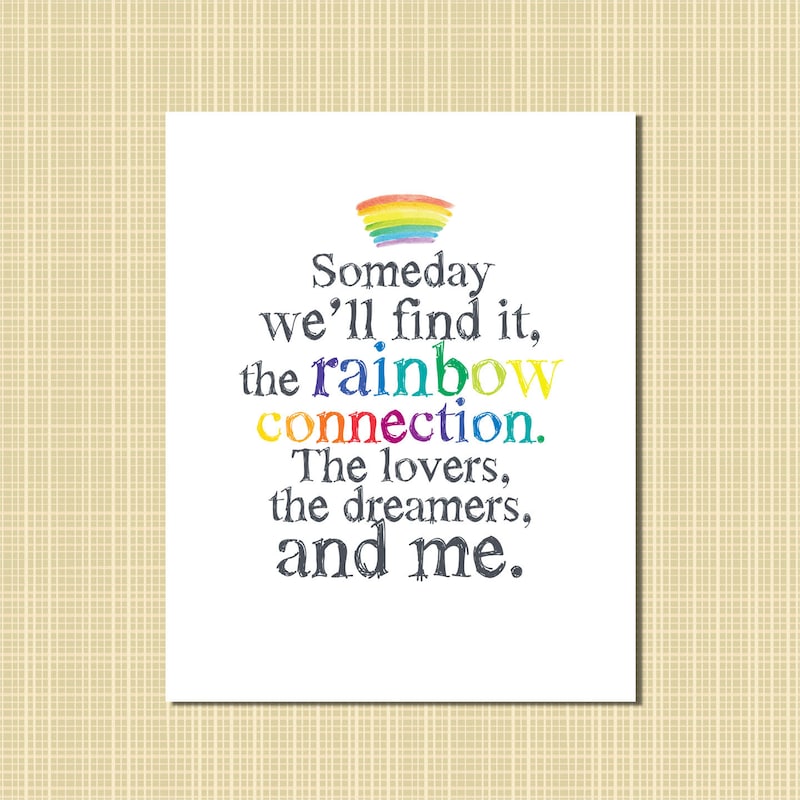 Rainbow Connection - Etsy