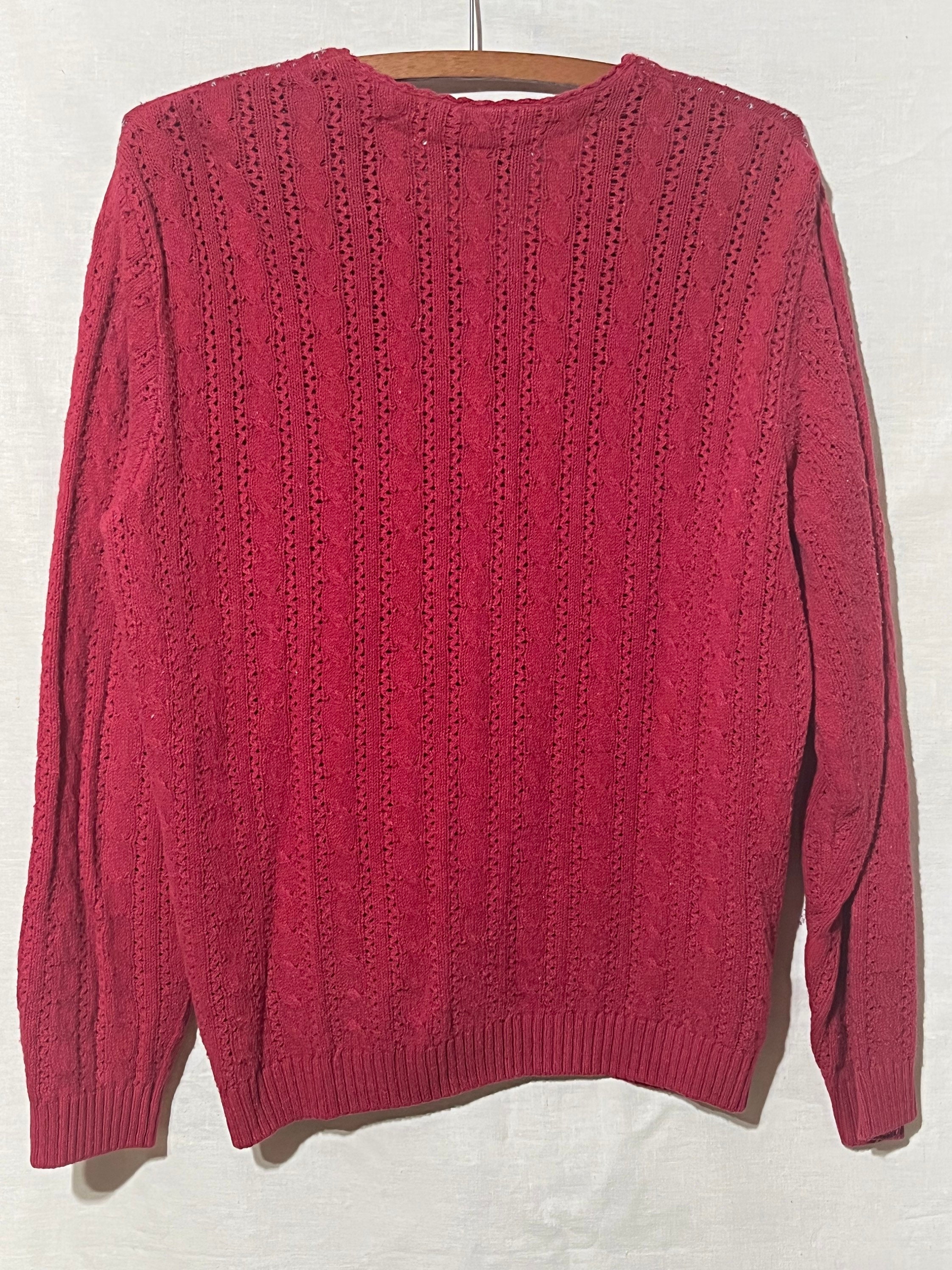 Vintage 1990 Northern Reflections Cat Motif Cardigan - Etsy