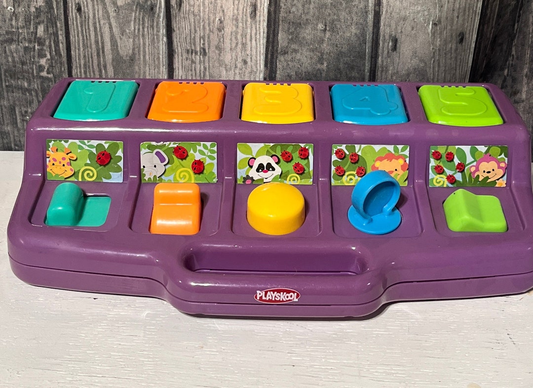 Vintage 1990’s Hasbro Playskool Poppin Pals Safari Purple - Etsy