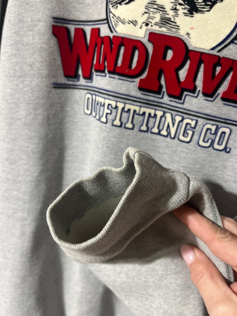 Vintage 1990’s Wind River Outfitting Co Grey Sweatshirt - Etsy
