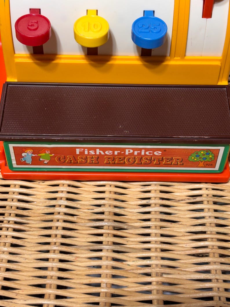 Vintage Fisher Price Cash Register - Etsy