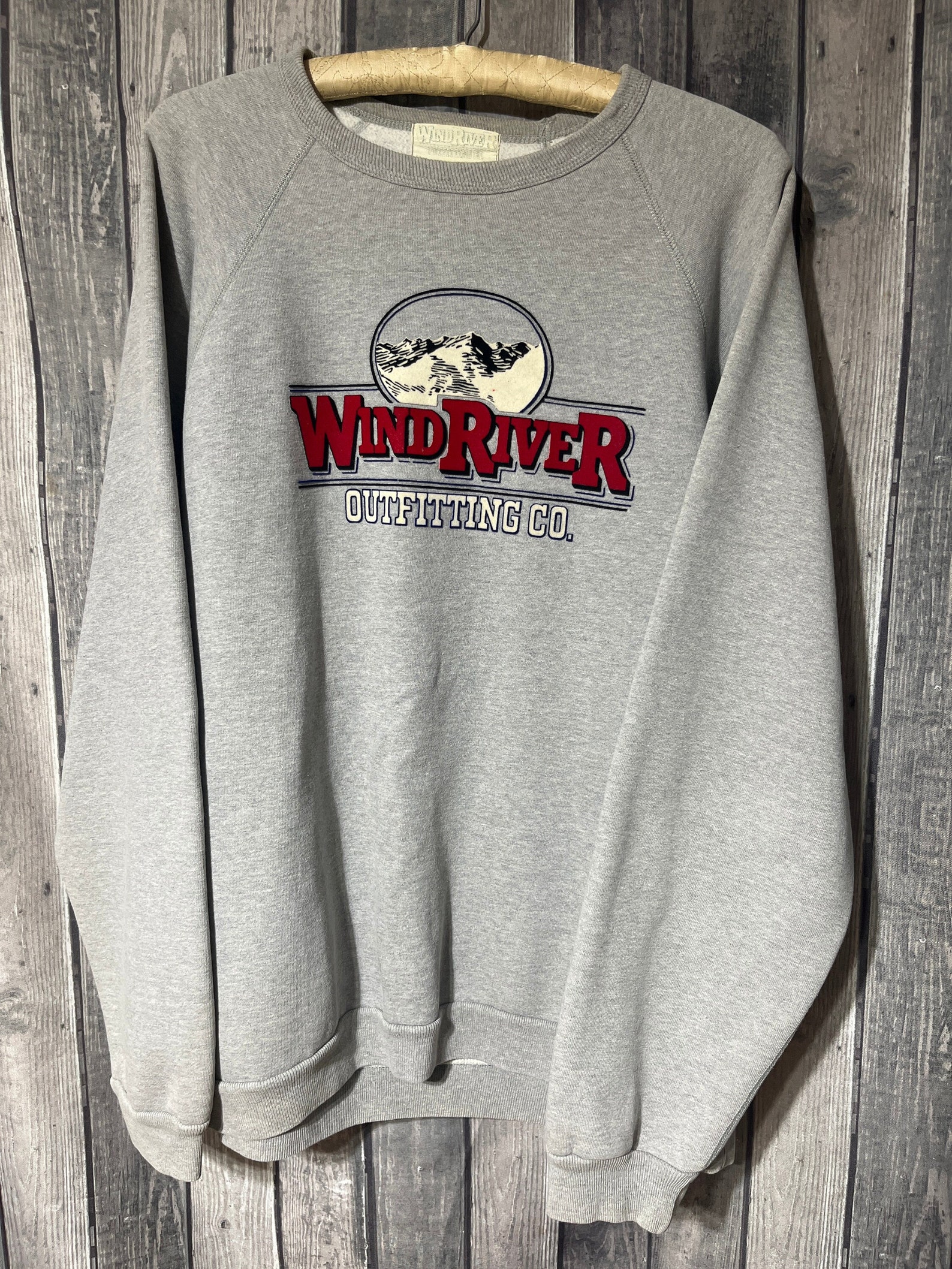 Vintage 1990’s Wind River Outfitting Co Grey Sweatshirt - Etsy