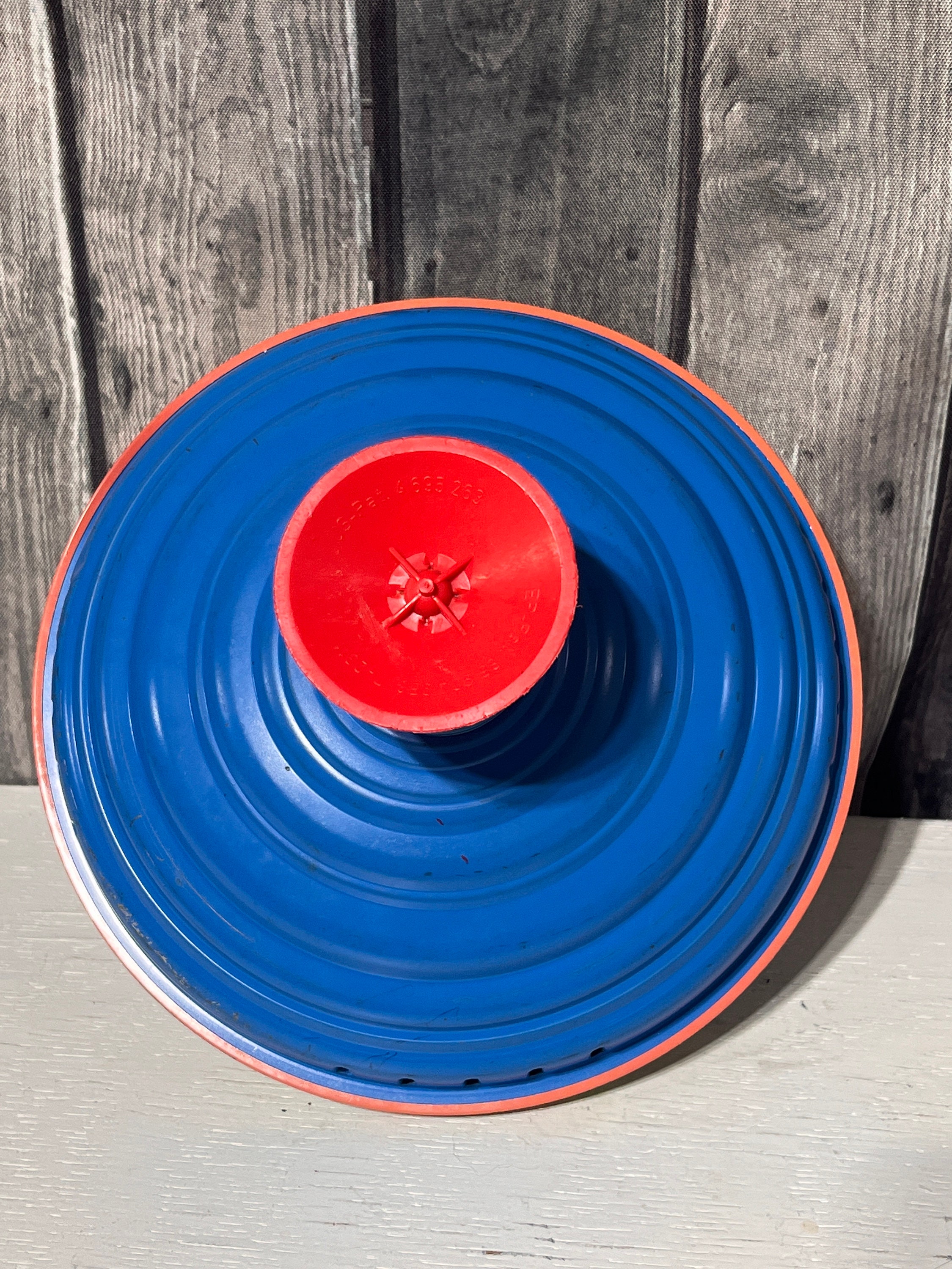 Vintage Tin Spinning Top With Base - Etsy