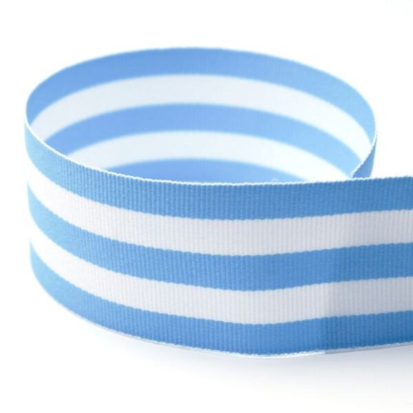 Blue Striped Ribbon - Etsy