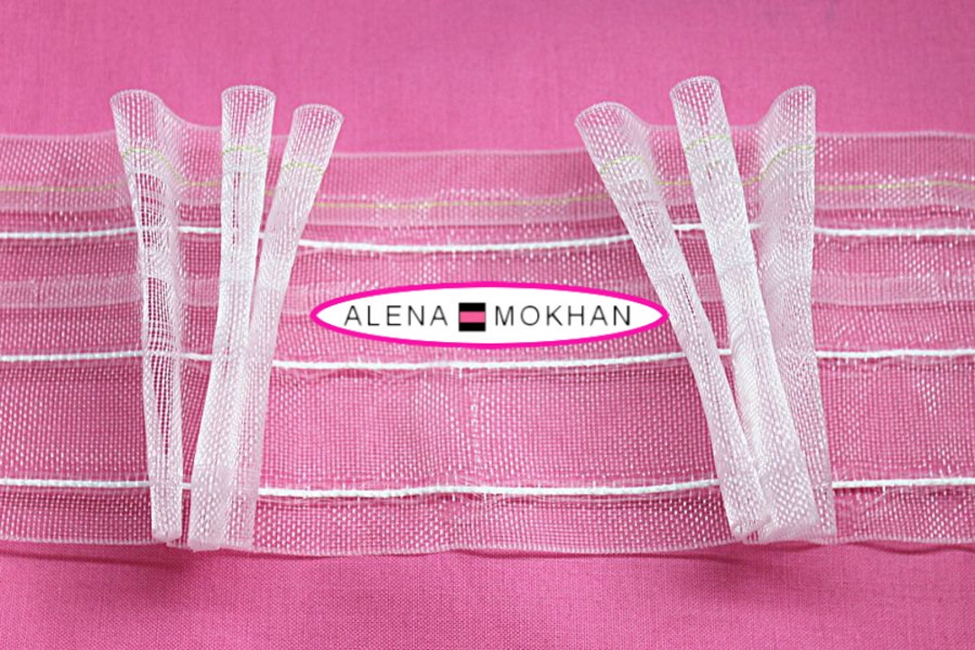 9 Yards Transparent Triple Pinch Pleat Shirring Tape - 2 3/4" Curtain ...