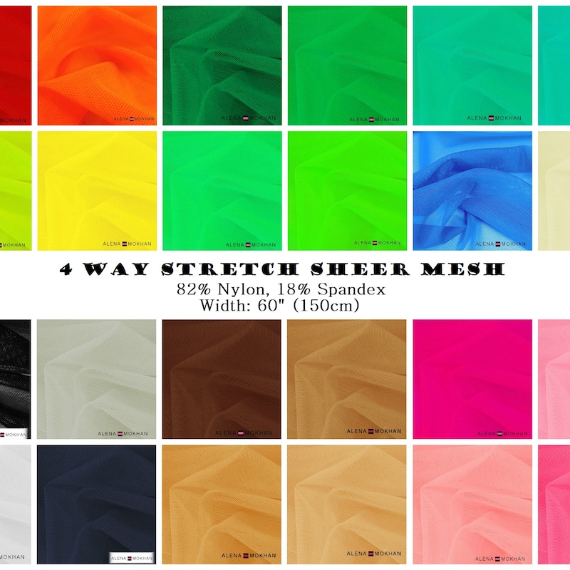 Sheer Fabric No Stretch - Etsy