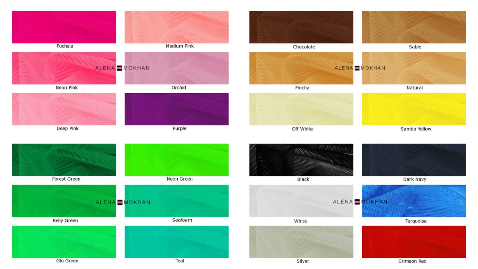 76 COLORS 4 Way Stretch Sheer Power Mesh Net Fishnet Fabric | Etsy