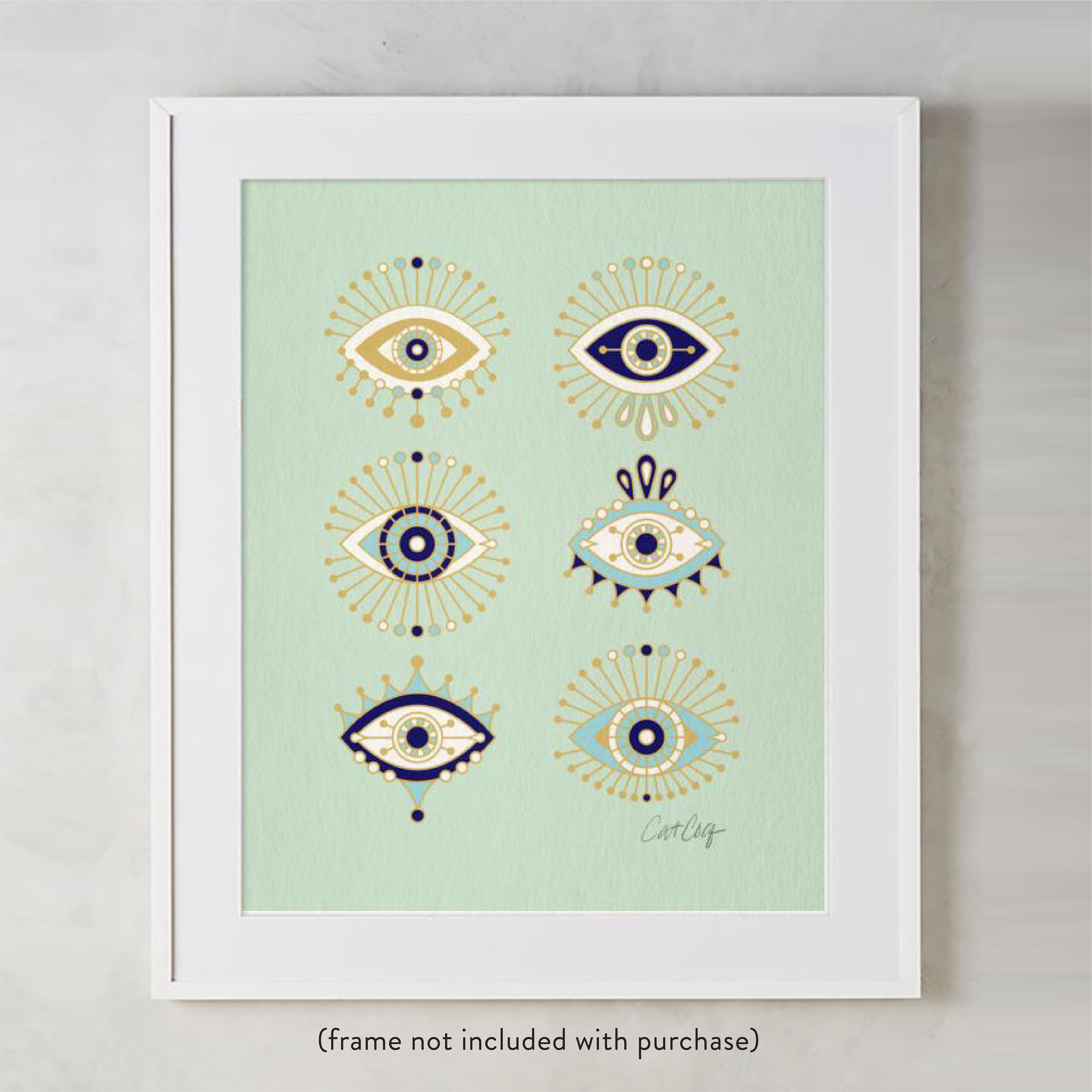 Evil Eye Collection – Digital Drawing Print by Catcoq. Museum-quality ...
