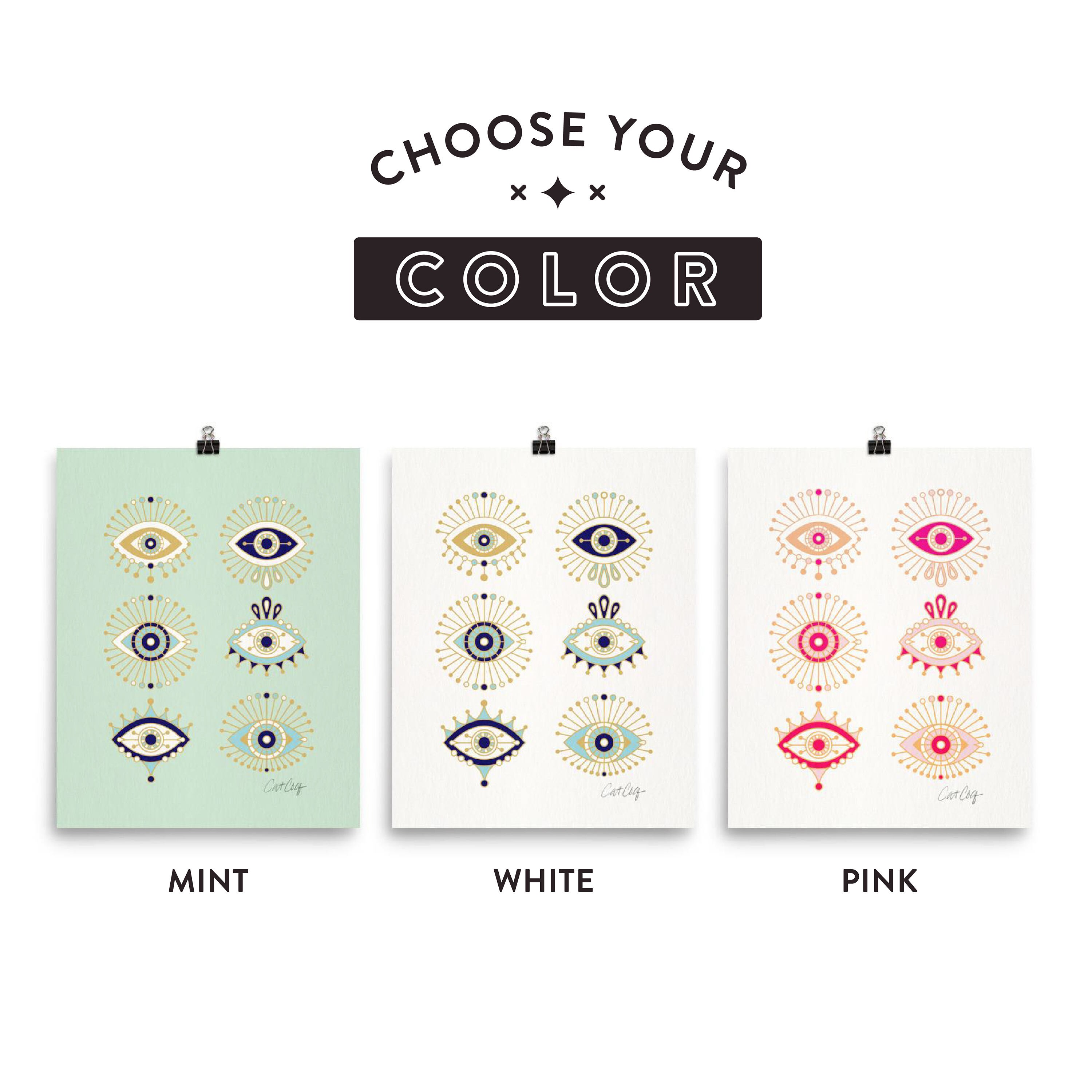 Evil Eye Collection – Digital Drawing Print by Catcoq. Museum-quality ...