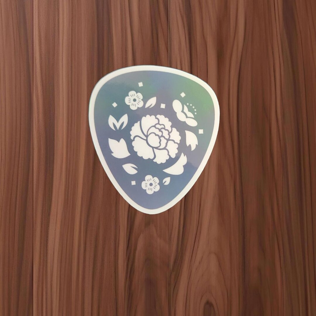Suga Guitar Pick Sticker - Etsy