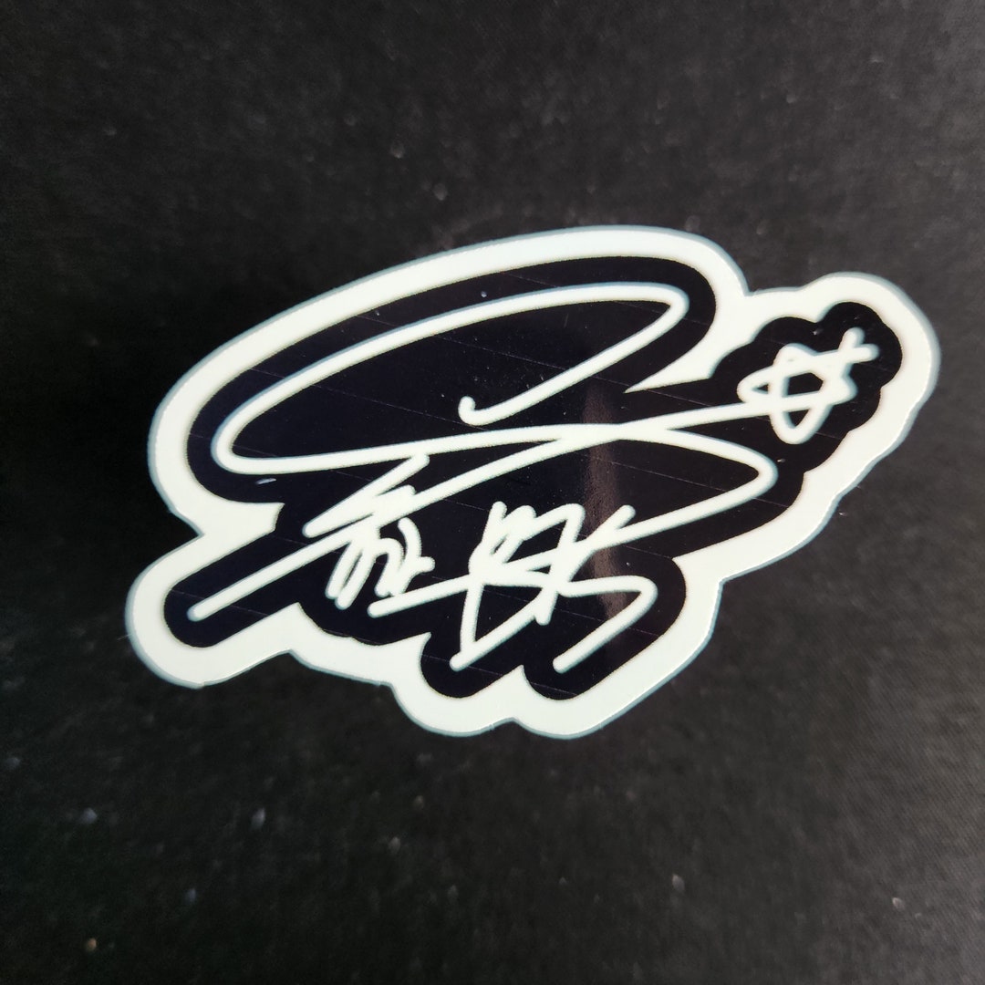 Suga Signature Waterproof Decal Sticker - Etsy