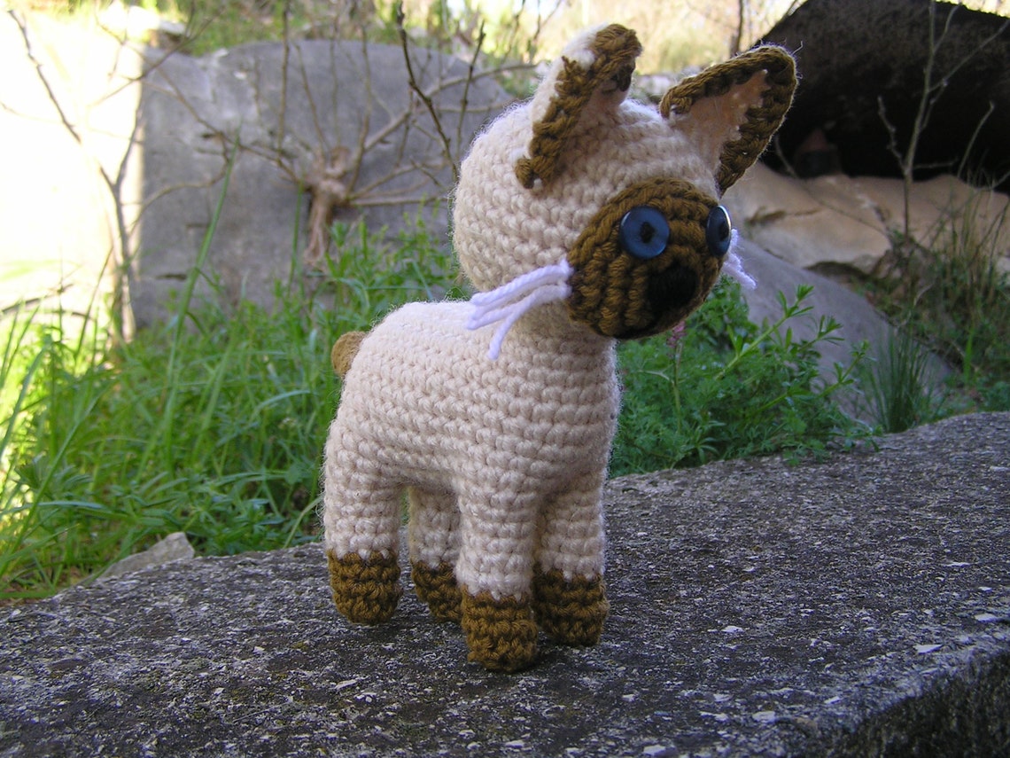 Siamese Cat Amigurumi Crochet Pattern PDF Crochet Toy | Etsy
