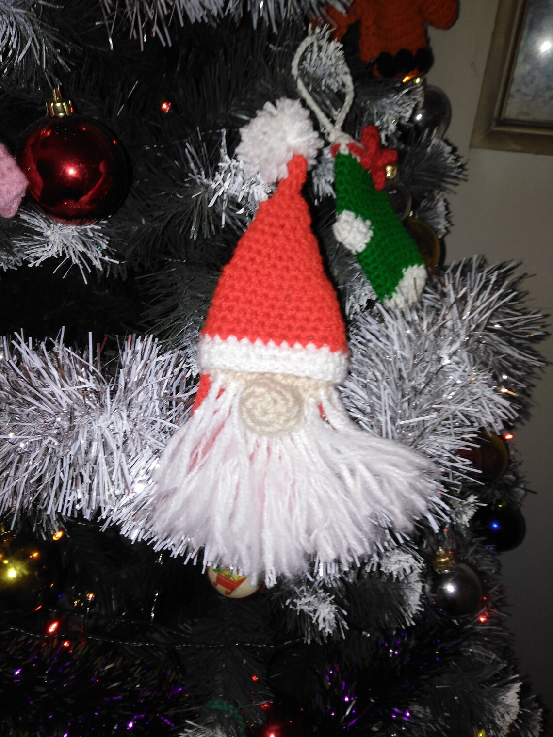 Santa Gnome Christmas Tree Topper Crochet Pattern Christmas | Etsy