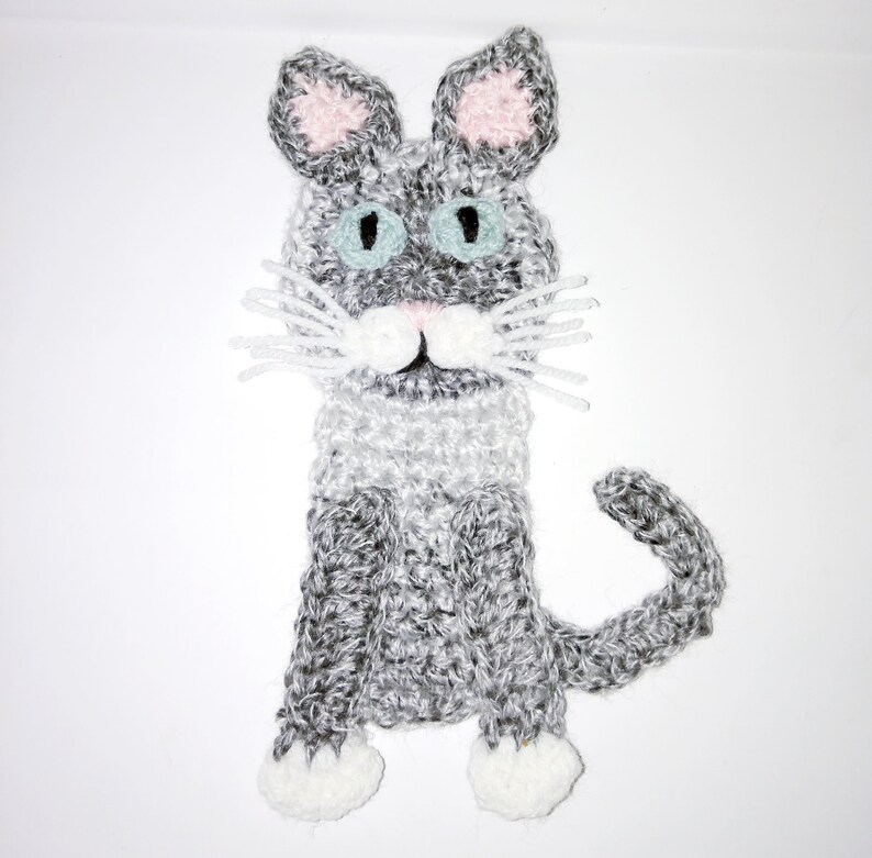 Cat Applique Crochet Pattern Crochet Cat Decoration PDF - Etsy