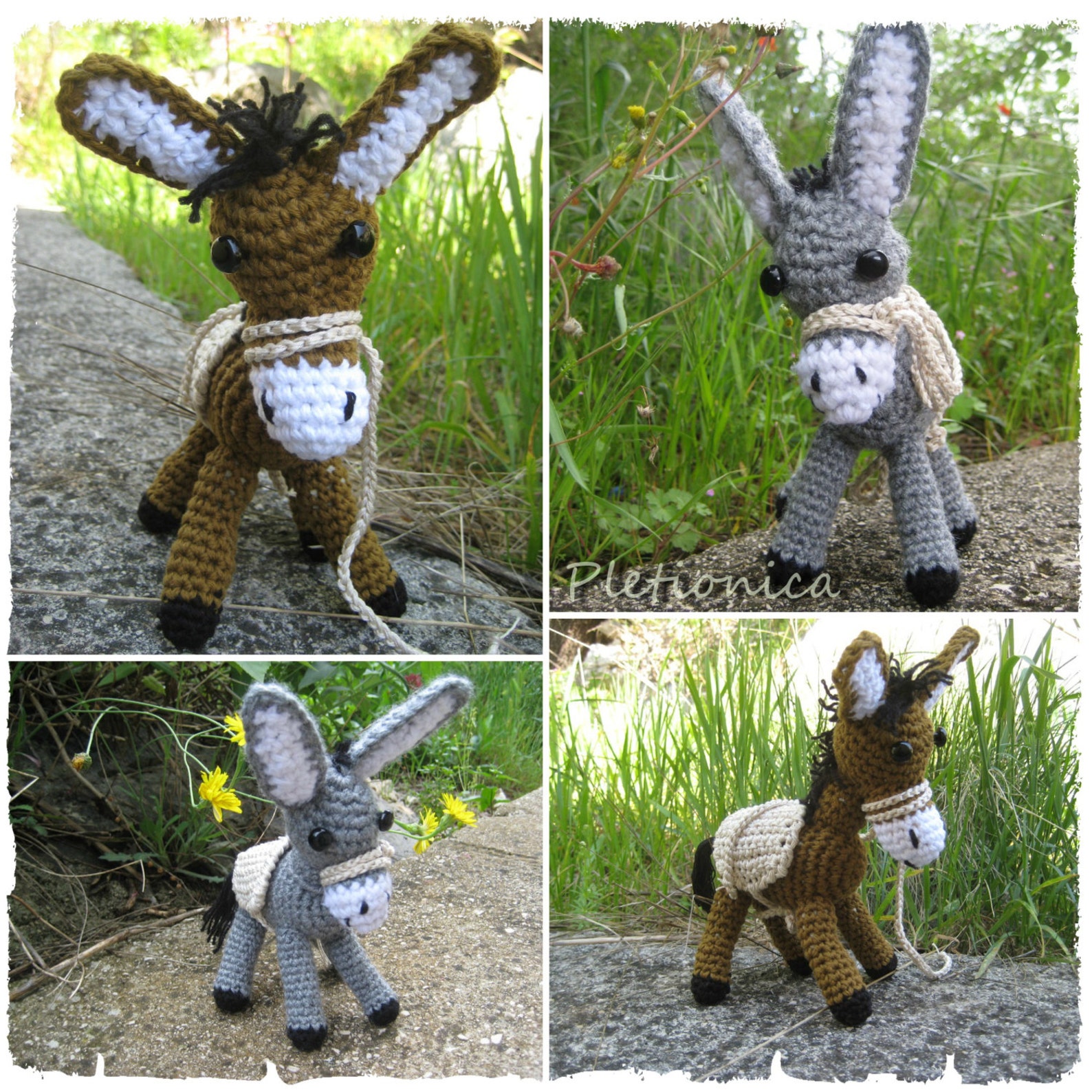 Amigurumi Donkey Crochet Pattern, Crochet Donkey Toy Pdf Pattern ...