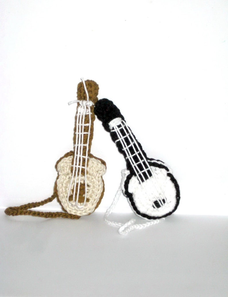 Amigurumi Crochet Pattern Guitar, Crochet Mini Guitar Tutorial, Crochet ...