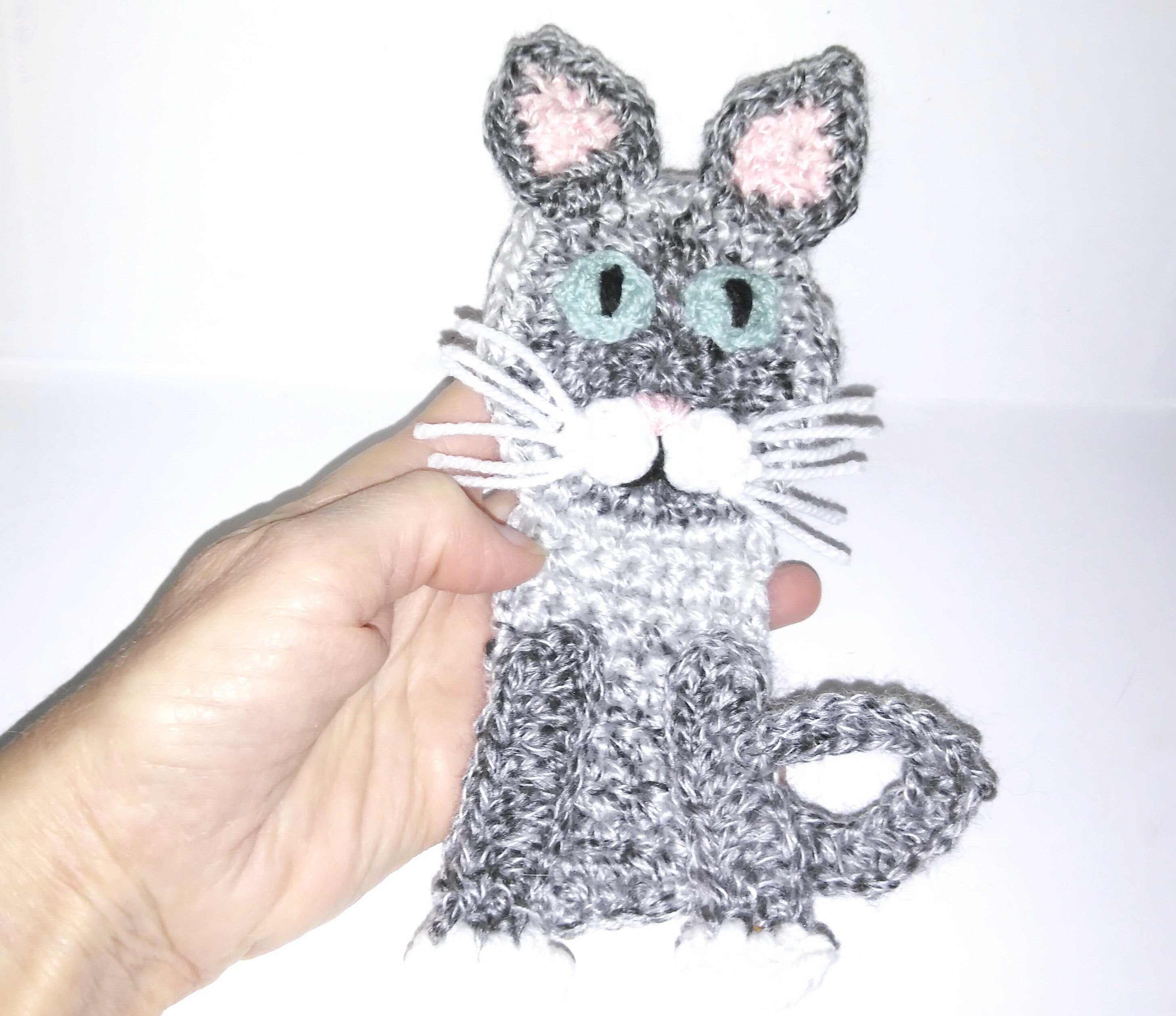 Cat Applique Crochet Pattern, Crochet Cat Decoration PDF Pattern, Kitty ...