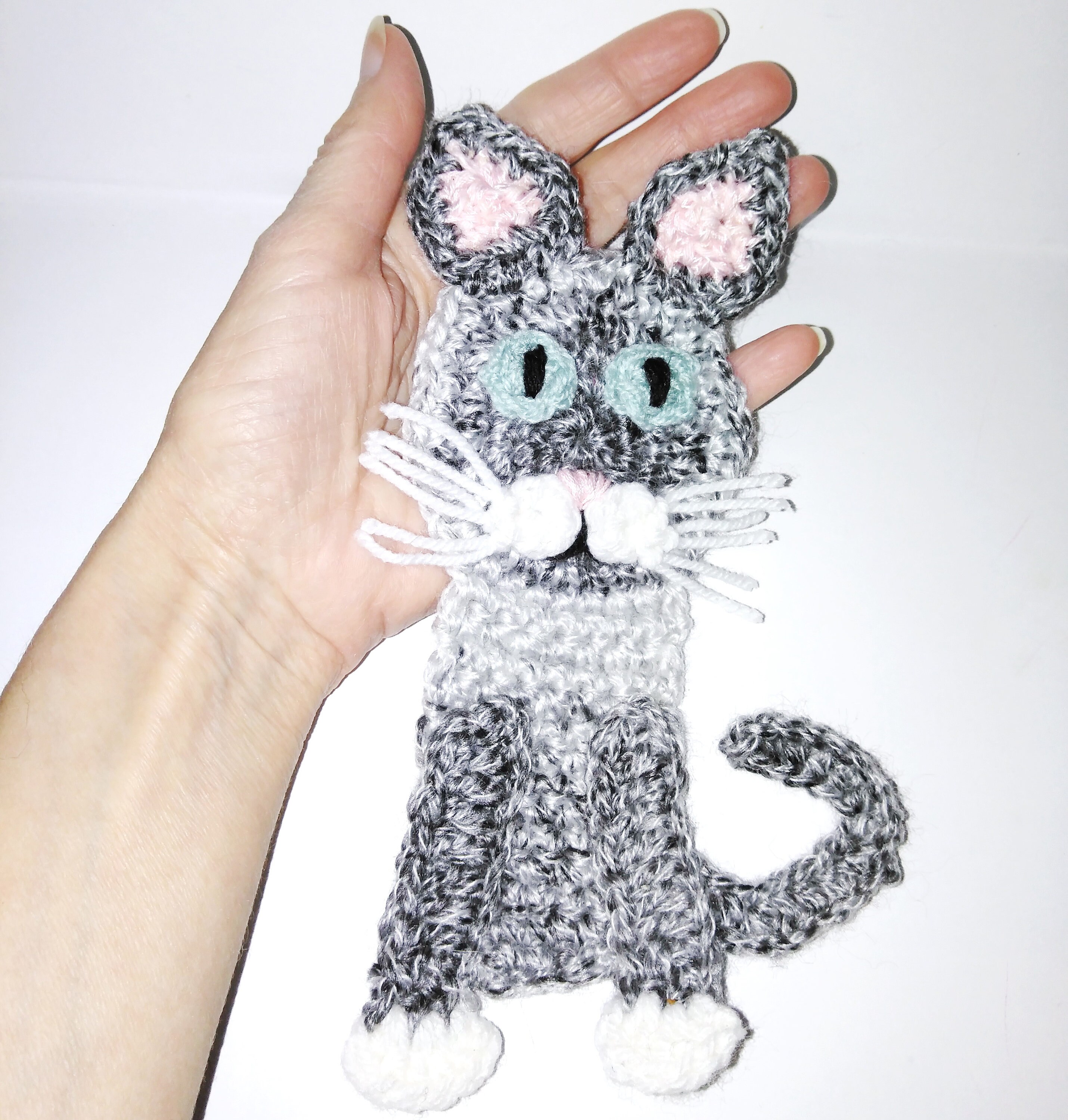 Cat Applique Crochet Pattern Crochet Cat Decoration PDF | Etsy