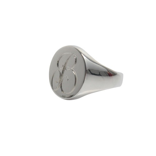 Men's Heavy Signet Ring in 18kt and Sterling. Red - Etsy Singapore