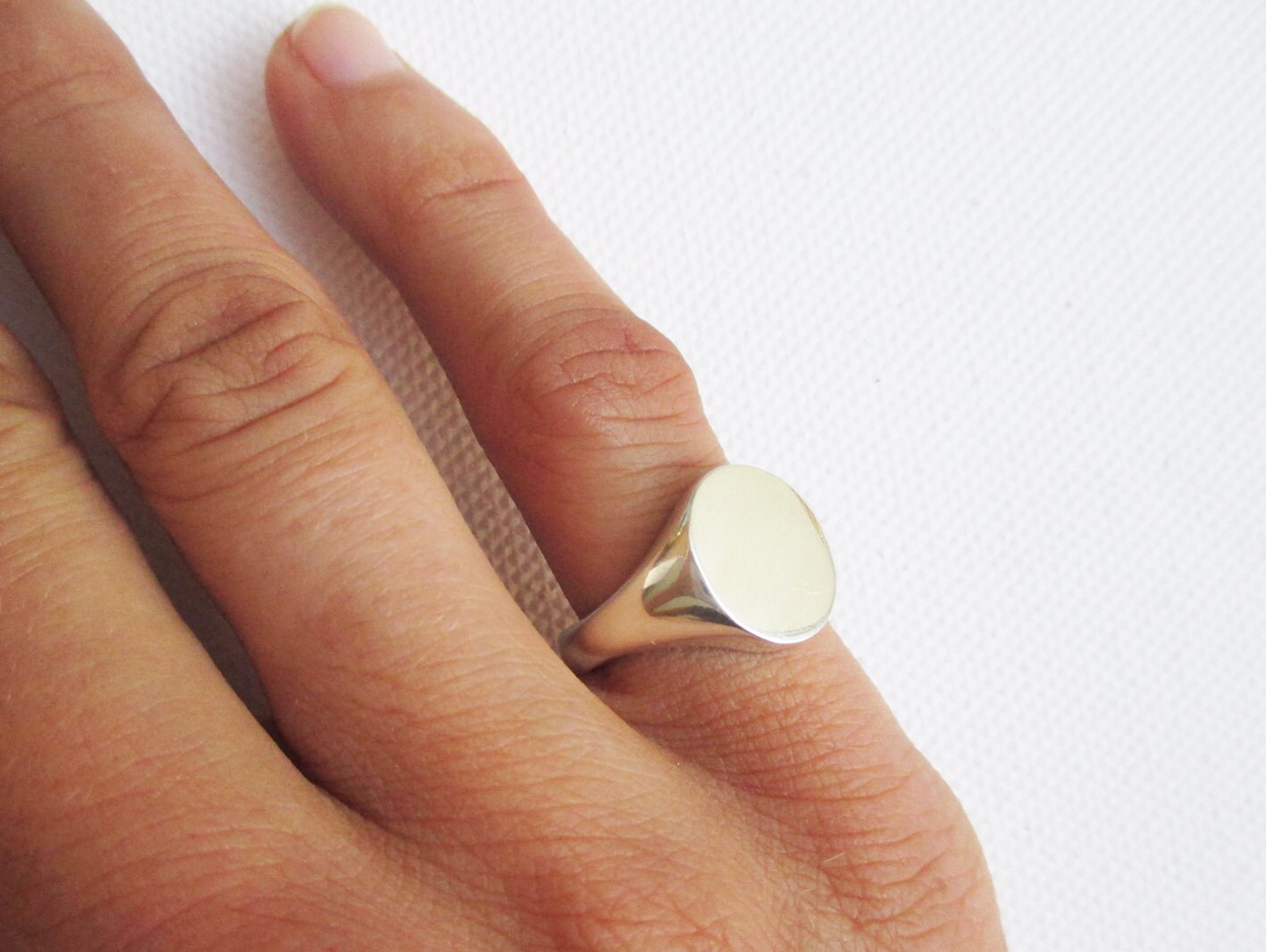 Sterling Silver Signet Ring - Etsy