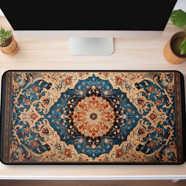 Persian Rug Desk Mat - Etsy
