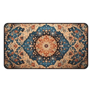 Persian Rug Desk Mat, Man Cave Desk Decor Aesthetic, XL Mousepad, Movie ...