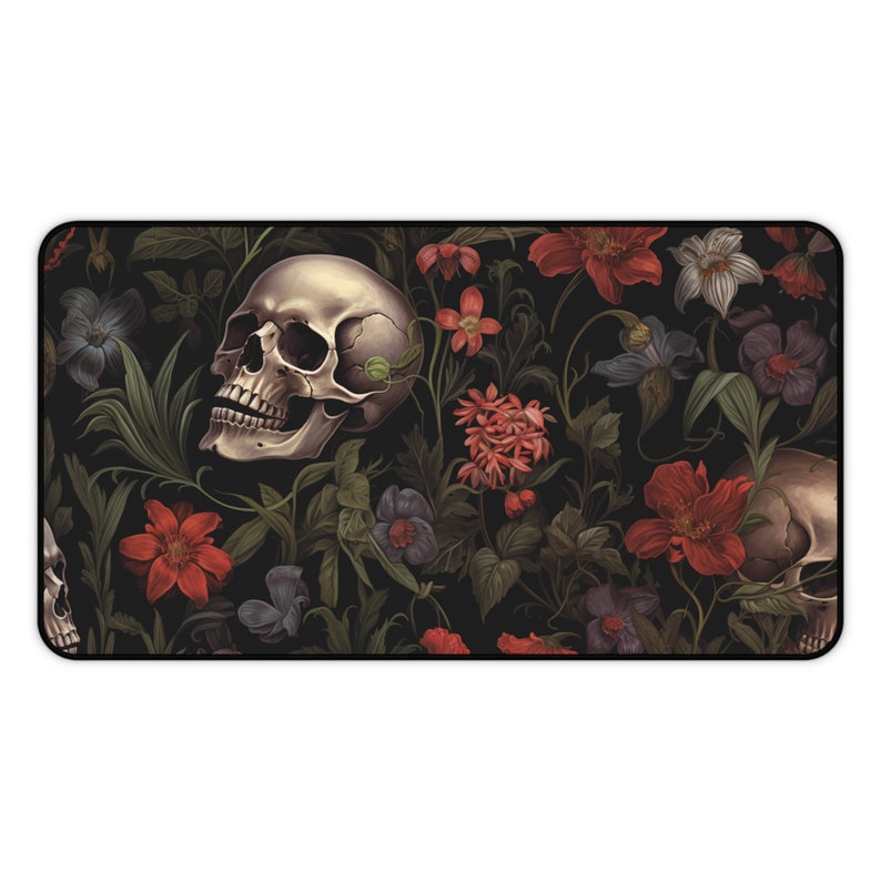 Gothic Desk Pad, Horror Aesthetic, Dark Academia Gaming Mat, Gothic ...