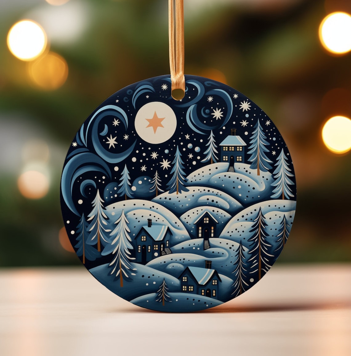 Scandinavian Christmas Ornaments Winter Folk Art Gift Norwegian ...