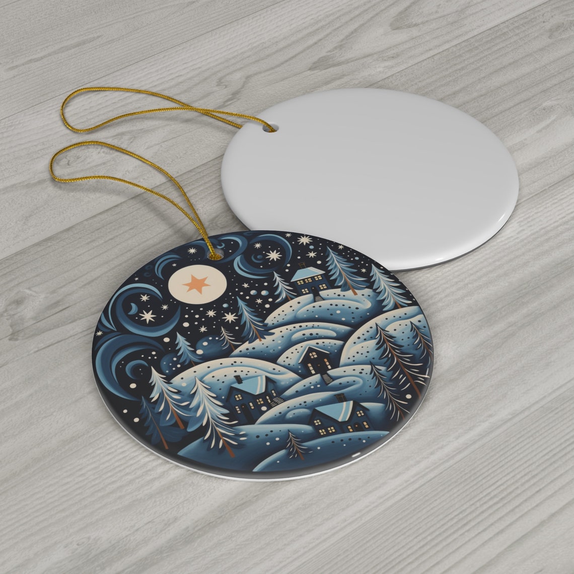 Scandinavian Christmas Ornaments Winter Folk Art Gift Norwegian ...