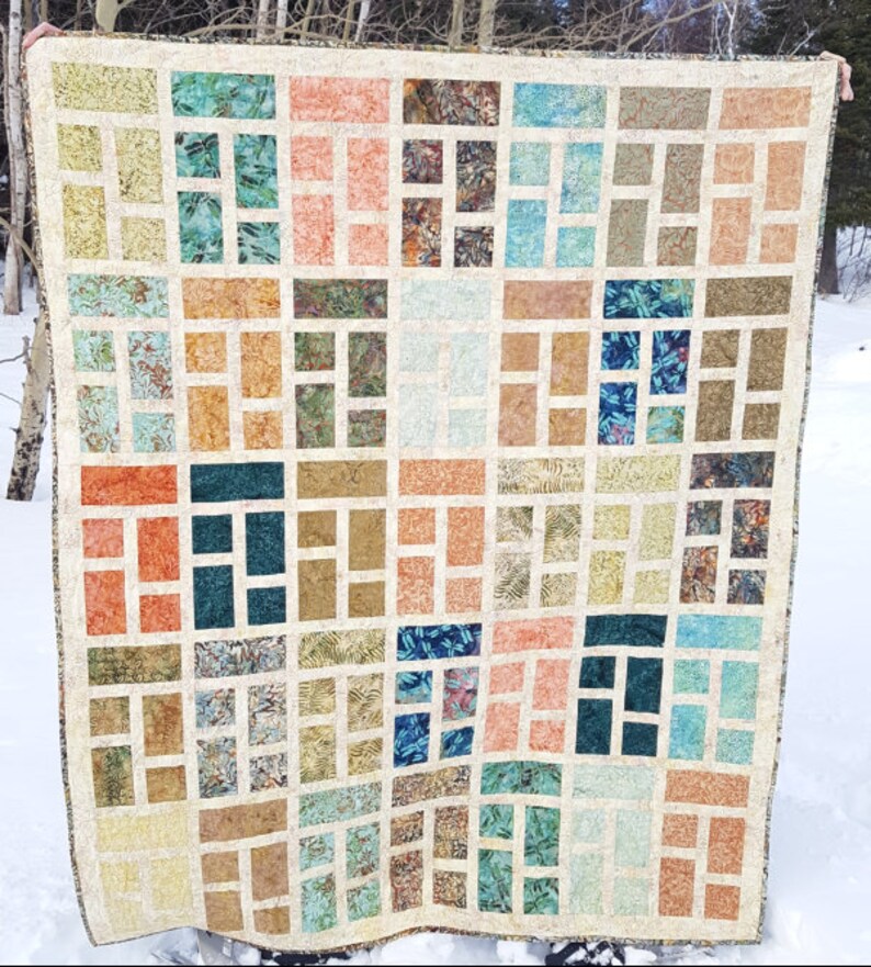 PDF Quilt Pattern Formal Garden Baby Quilt Throw Quilt - Etsy