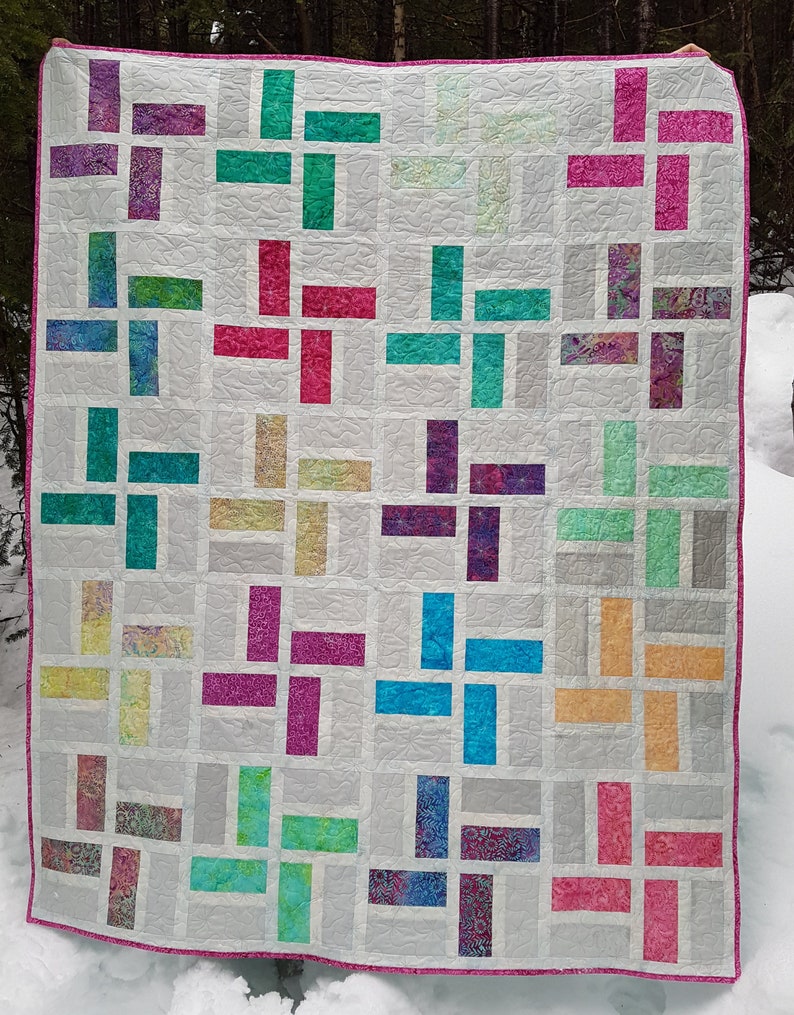 PDF Quilt Pattern Sparkler baby Quilt Throw Quilt and - Etsy Canada