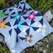PDF Quilt Pattern - Pinwheel Garden - Baby Quilt, Throw Quilt and Queen ...