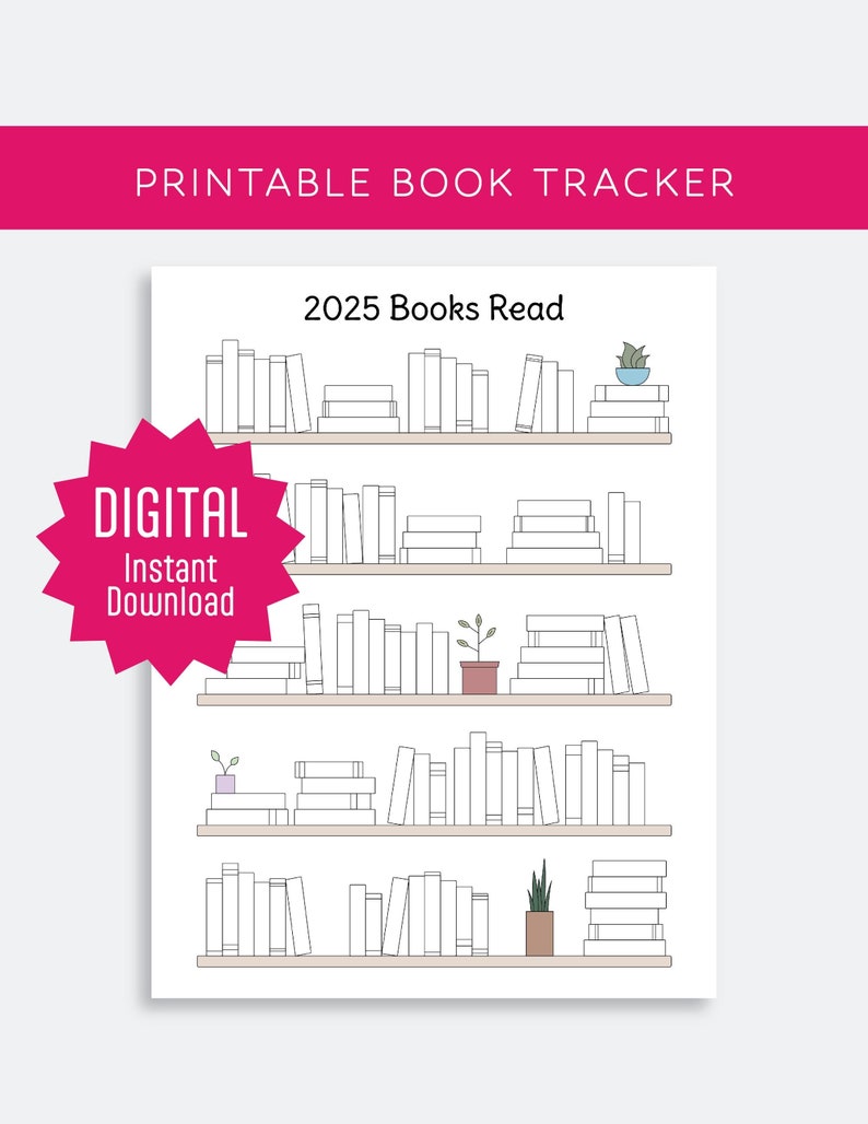 Book Tracker Printable, Books I've Read, Reading Log, Reading Challenge ...