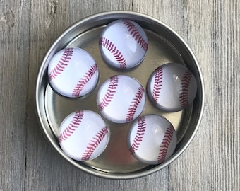 SUPER STRONG! Decorative Baseball Magnets, Set of 8, Neodymium Magnets ...