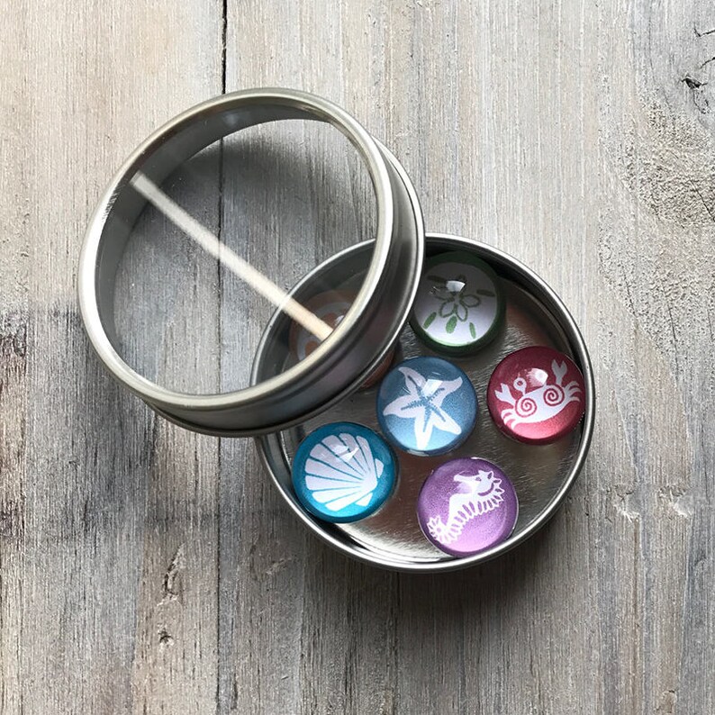 Beach Fridge Magnets Set of Six Activity Calendars Super Strong Kitchen ...