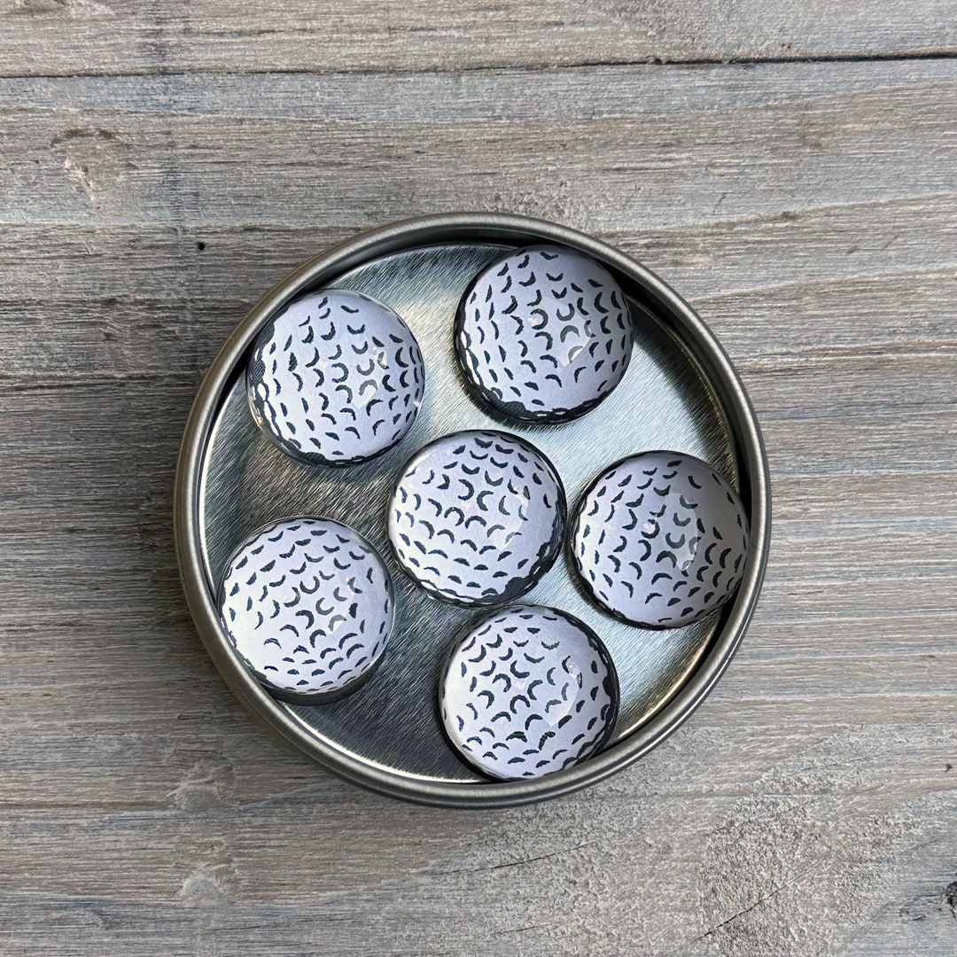 Golf Ball Fridge Magnets Set of Six Activity Calendars - Etsy