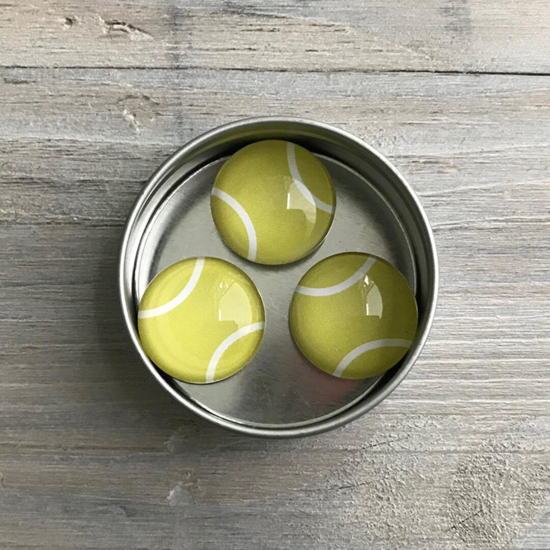 Tennis Fridge Magnets Set of 3 – Handmade Kitchen Magnets, Tennis Coach ...