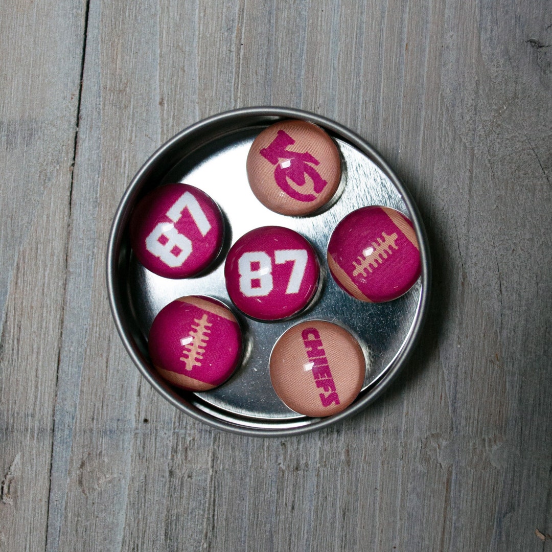 Kansas City Chiefs Fridge Magnets Run It Back Set of Six Red Coaters ...